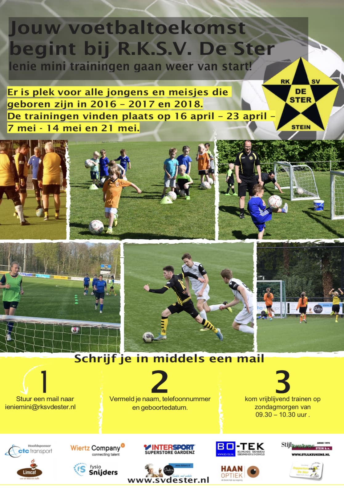 Ienie Mini voetbal weer van start ! | RKSV De Ster
